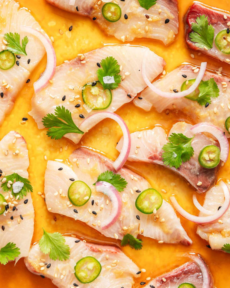 Hamachi Crudo – Takes Two Eggs