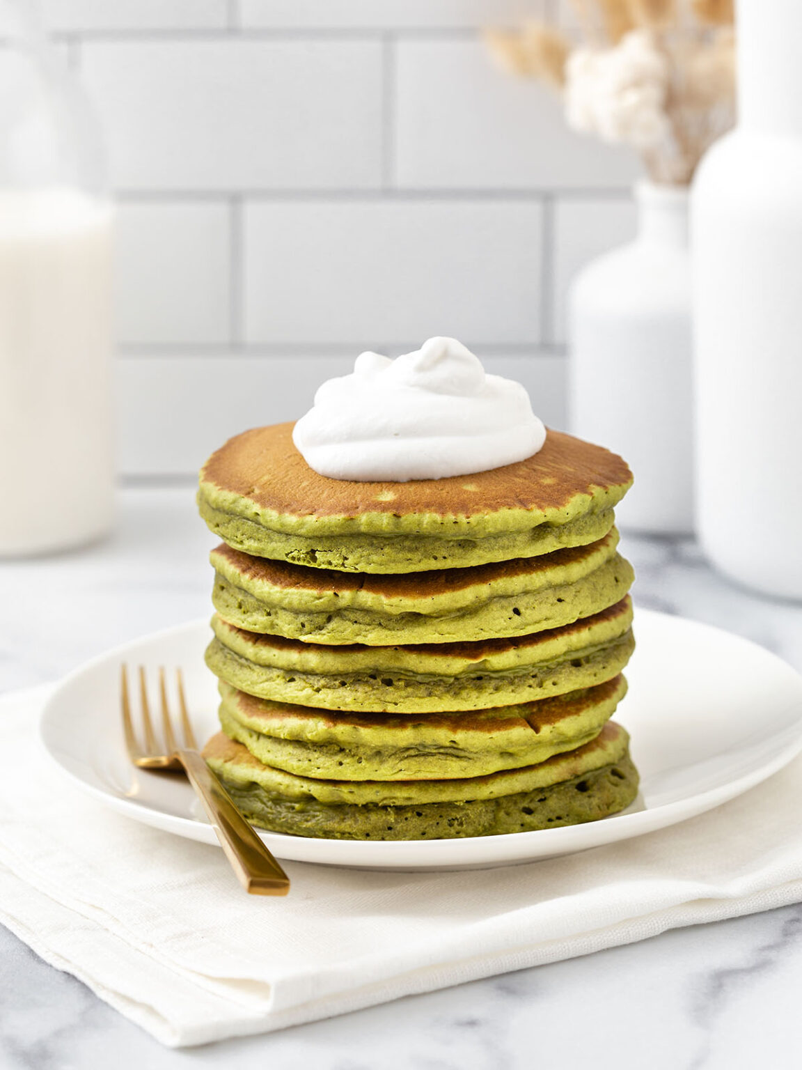 Matcha Pancakes – Takes Two Eggs