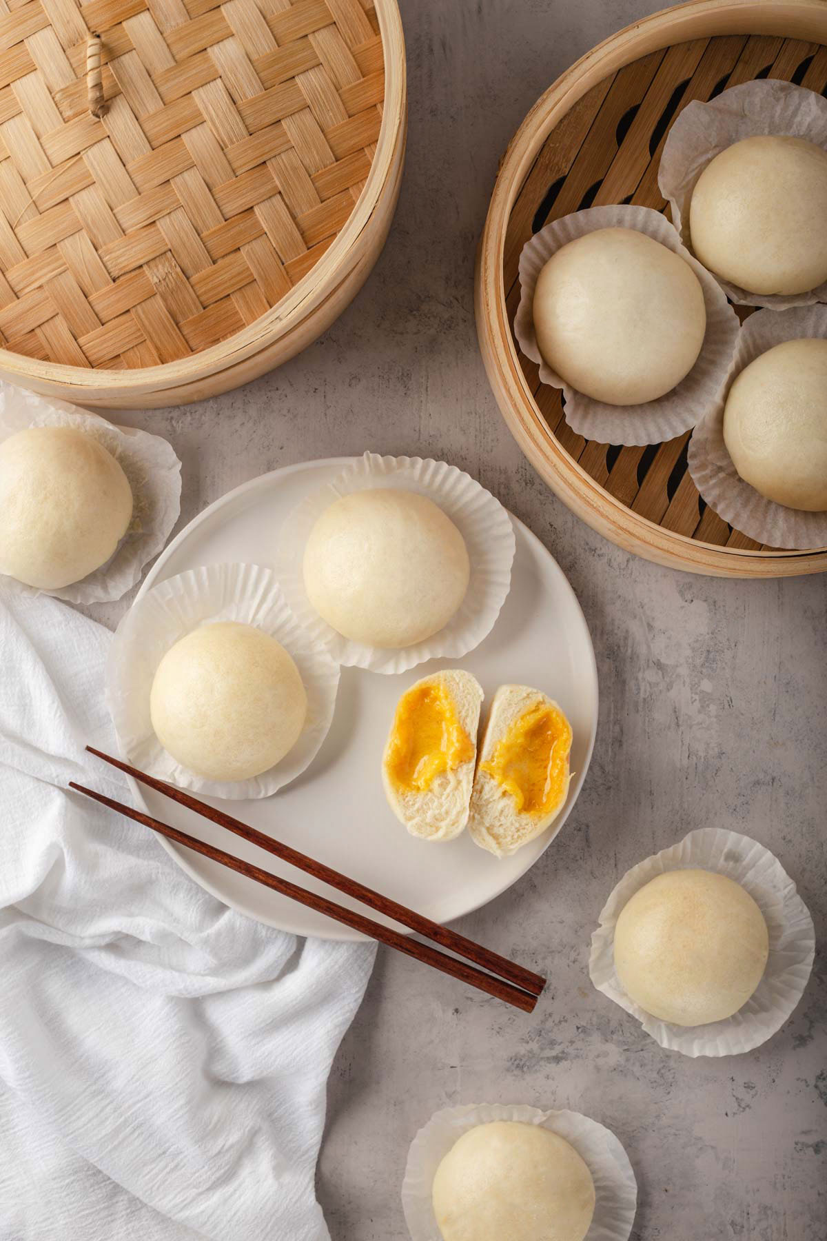 Steamed Egg Custard Buns (Liu Sha Bao) – Takes Two Eggs