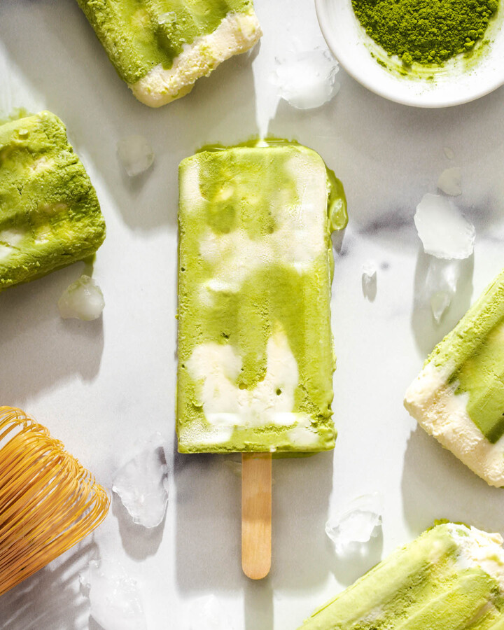 Matcha Cheese Foam Popsicles – Takes Two Eggs