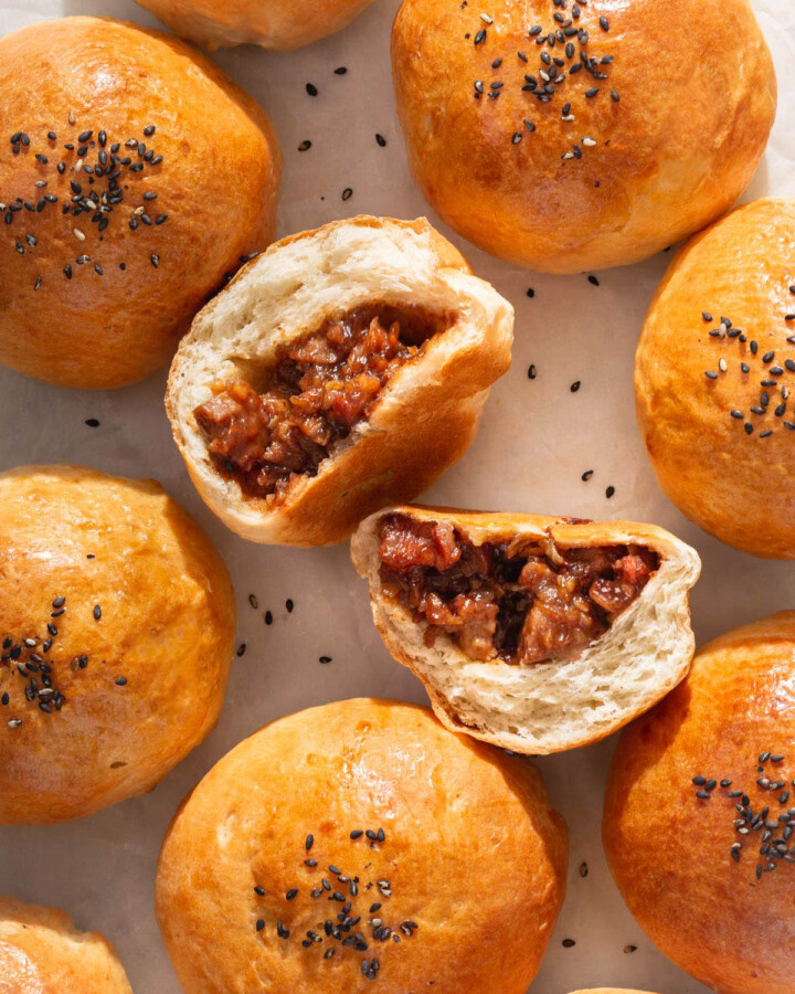Baked Char Siu Bao (Chinese BBQ Pork Buns) – Takes Two Eggs