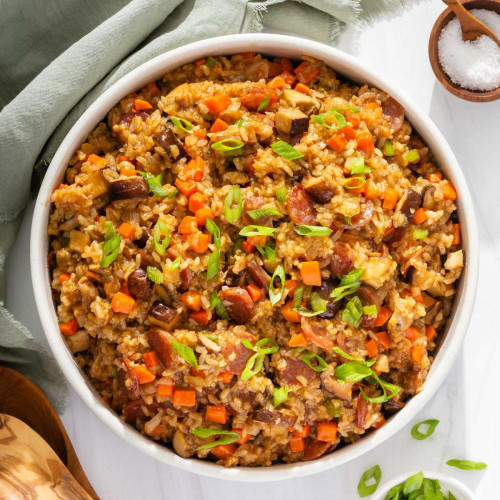 Sticky Rice Stuffing – Takes Two Eggs