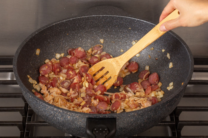 Sticky Rice Stuffing – Takes Two Eggs
