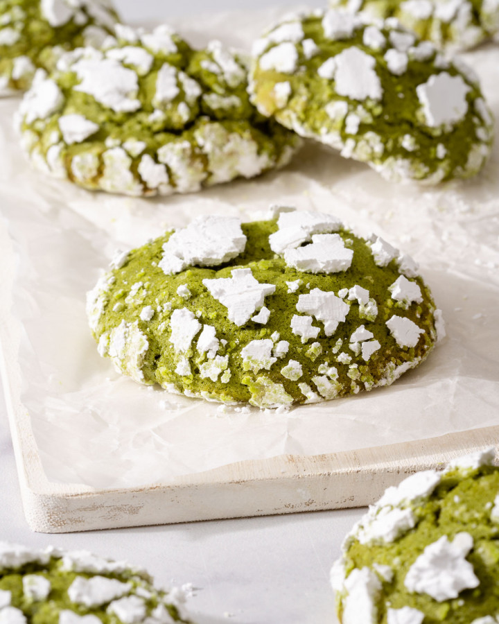 Matcha Crinkle Cookies – Takes Two Eggs