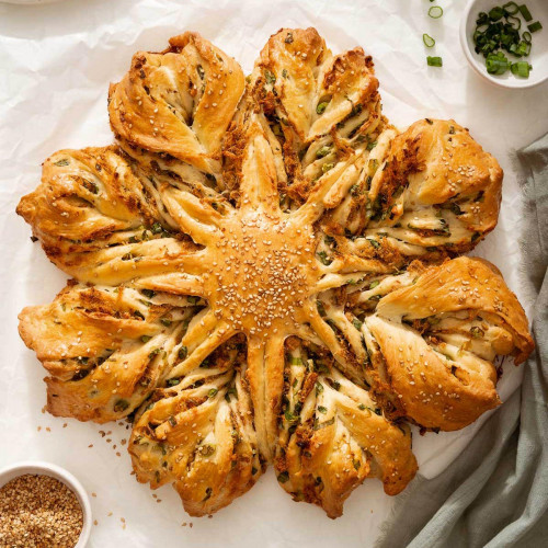 Pork Floss and Scallion Star Bread – Takes Two Eggs