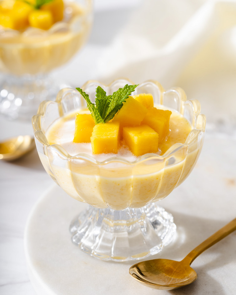 Mango Pudding – Takes Two Eggs
