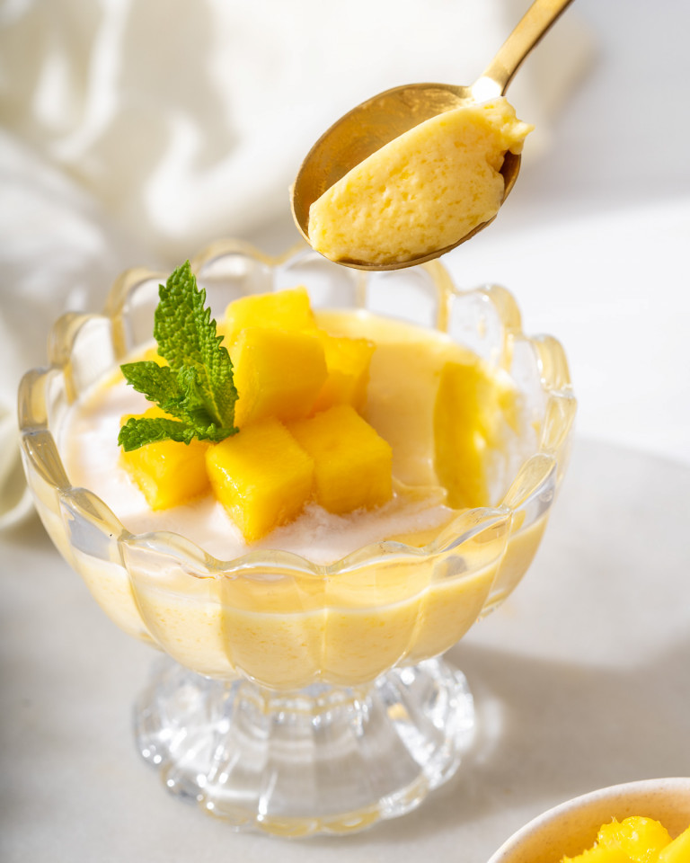 Mango Pudding – Takes Two Eggs