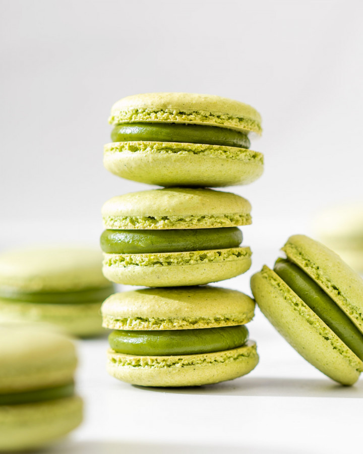 Matcha Macarons – Takes Two Eggs