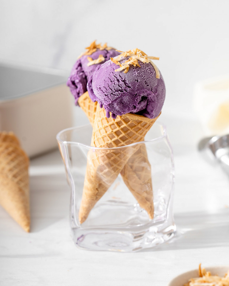 Ube Ice Cream – Takes Two Eggs