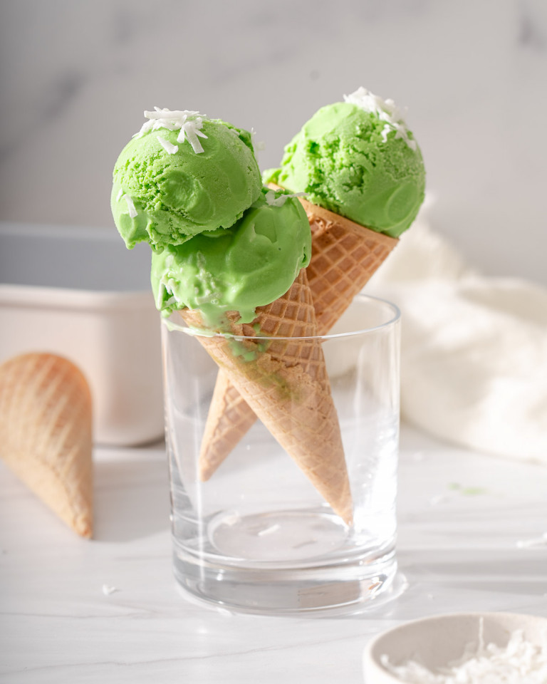 Pandan Ice Cream – Takes Two Eggs