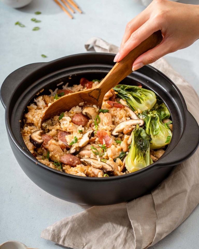 Chinese Clay Pot Rice – Takes Two Eggs