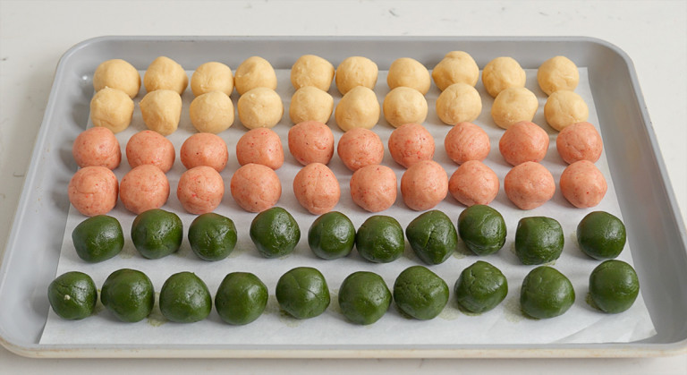 Strawberry Matcha Neapolitan Cookies – Takes Two Eggs