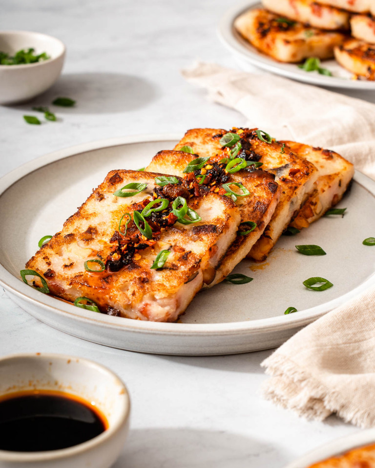 Chinese Turnip Cake (Lo Bak Go) – Takes Two Eggs