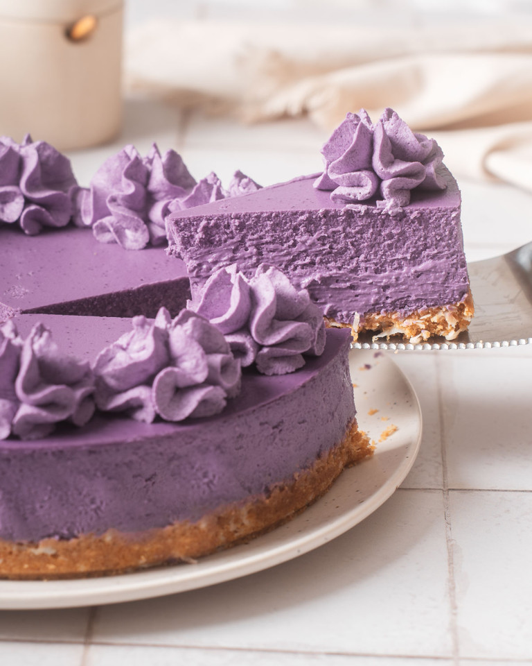 Ube Cheesecake – Takes Two Eggs