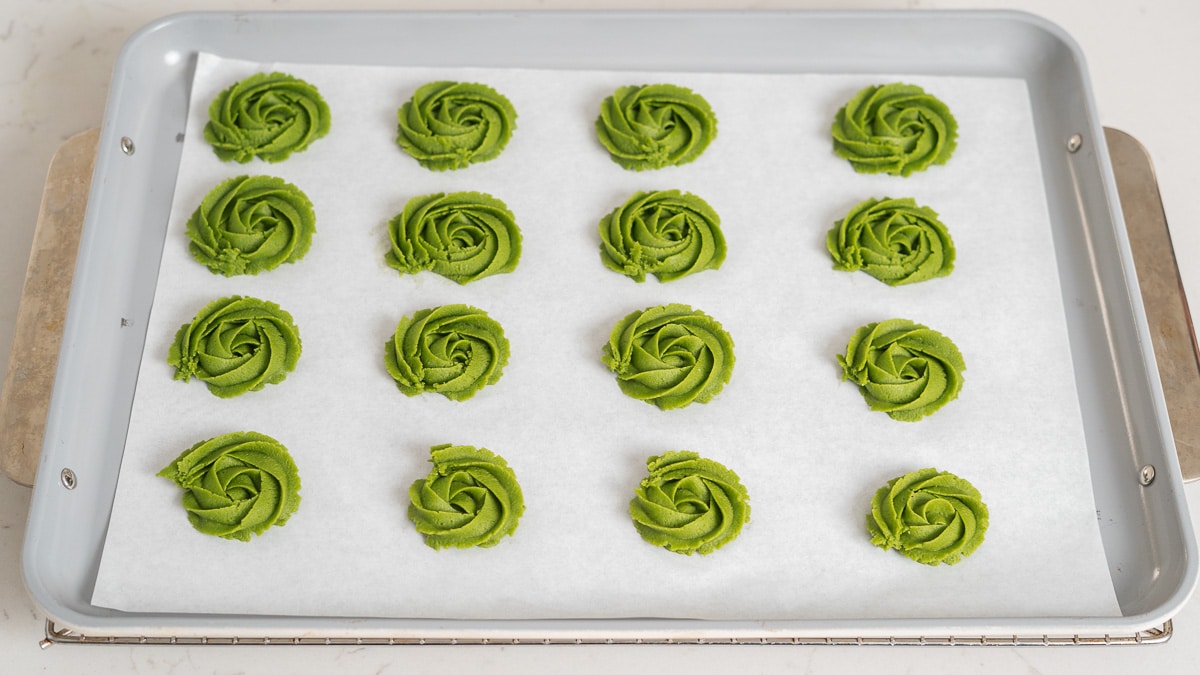 Matcha Butter Cookies – Takes Two Eggs