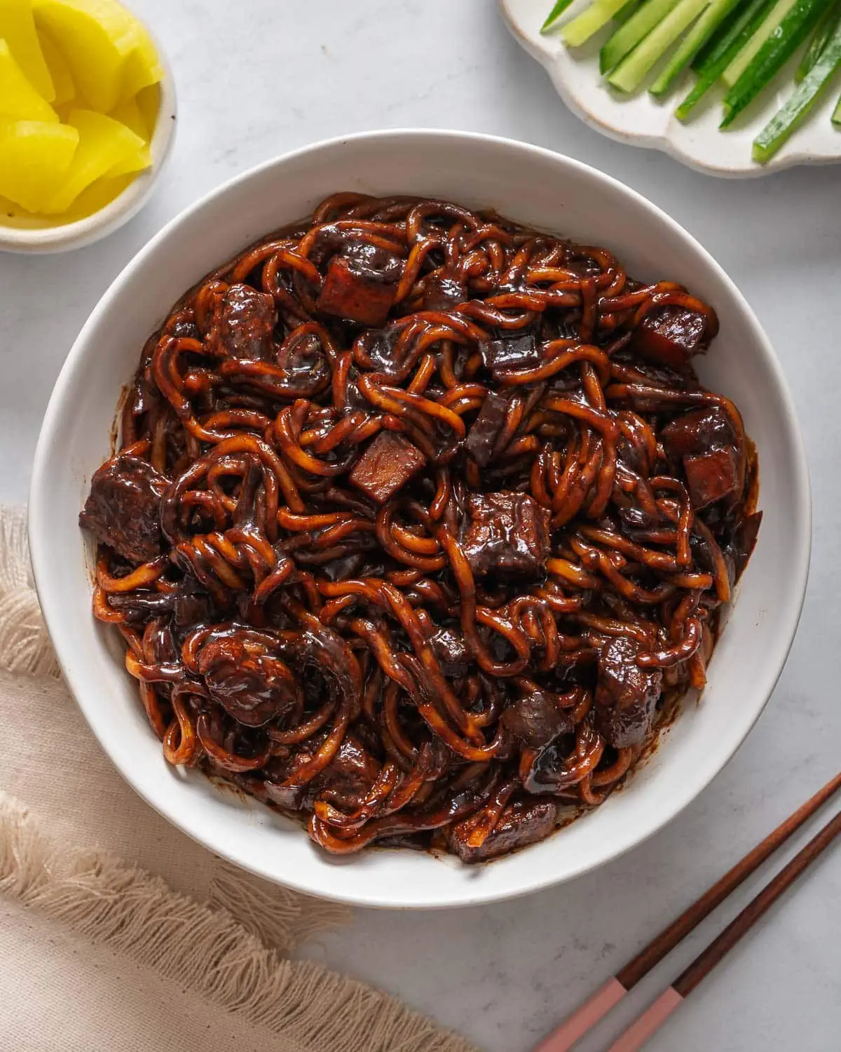 Jajangmyeon (Korean Black Bean Noodles) – Takes Two Eggs