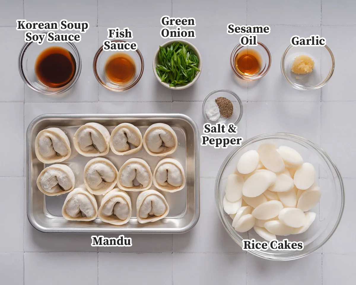 Tteok Mandu guk (Korean Rice Cake Soup with Dumplings) – Takes Two Eggs
