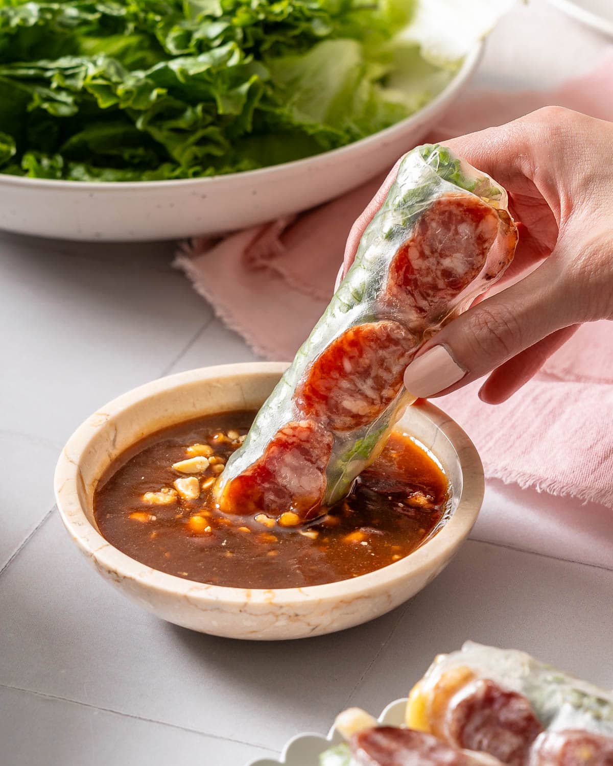 Bo Bia (Chinese Sausage Spring Rolls) – Takes Two Eggs