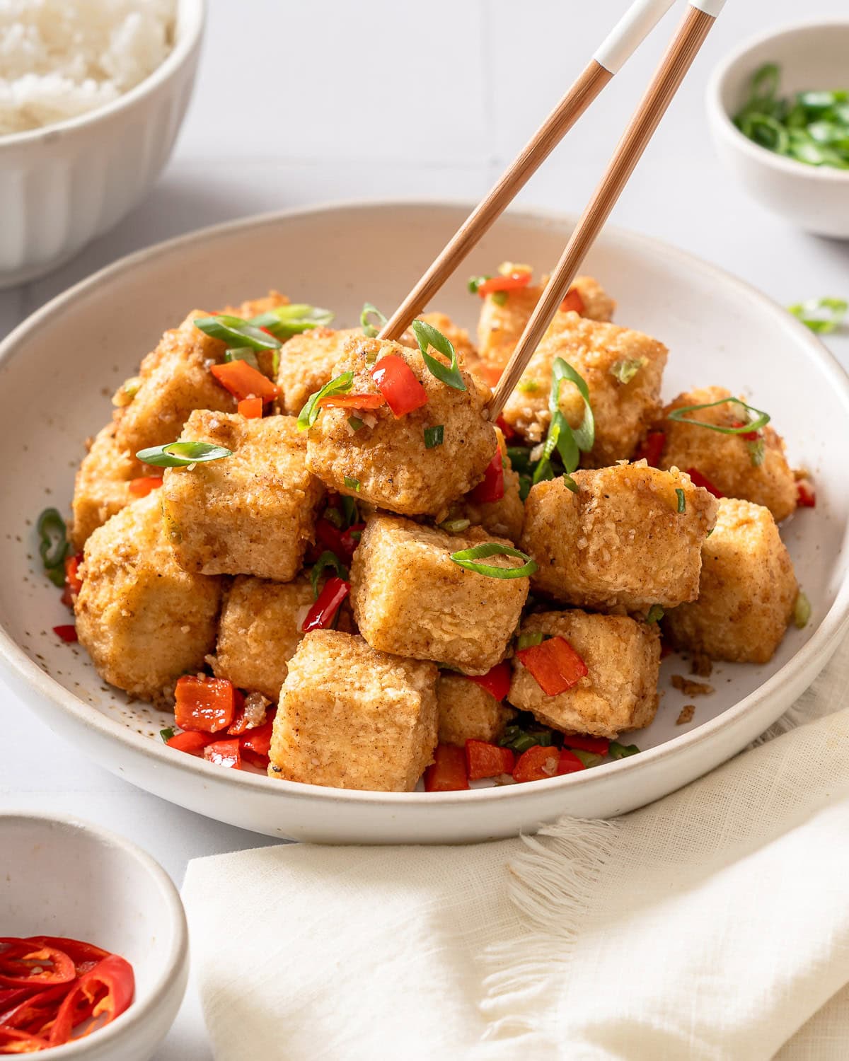 Crispy Salt and Pepper Tofu – Takes Two Eggs