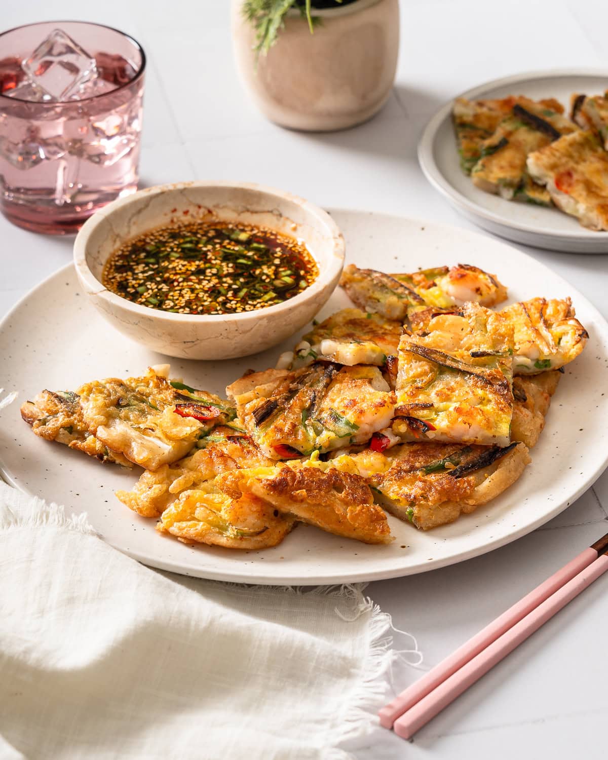 Korean Seafood Pancake (Haemul Pajeon) – Takes Two Eggs