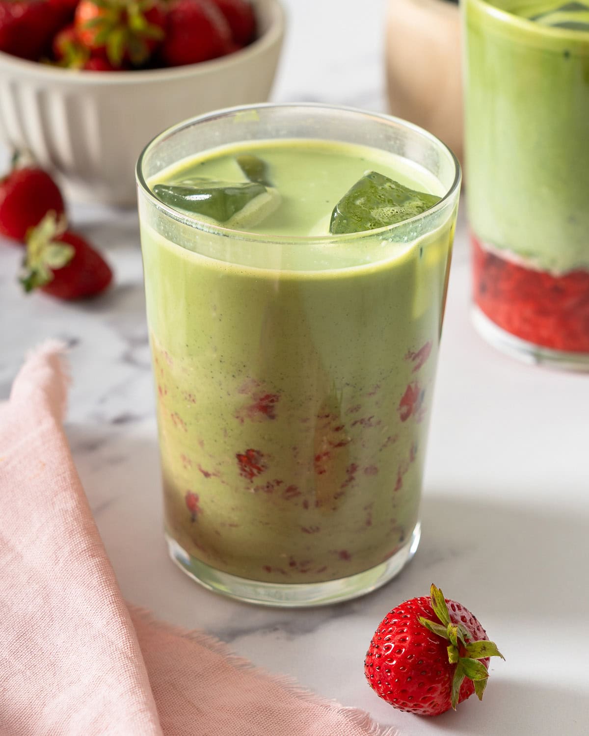 Strawberry Matcha Latte – Takes Two Eggs