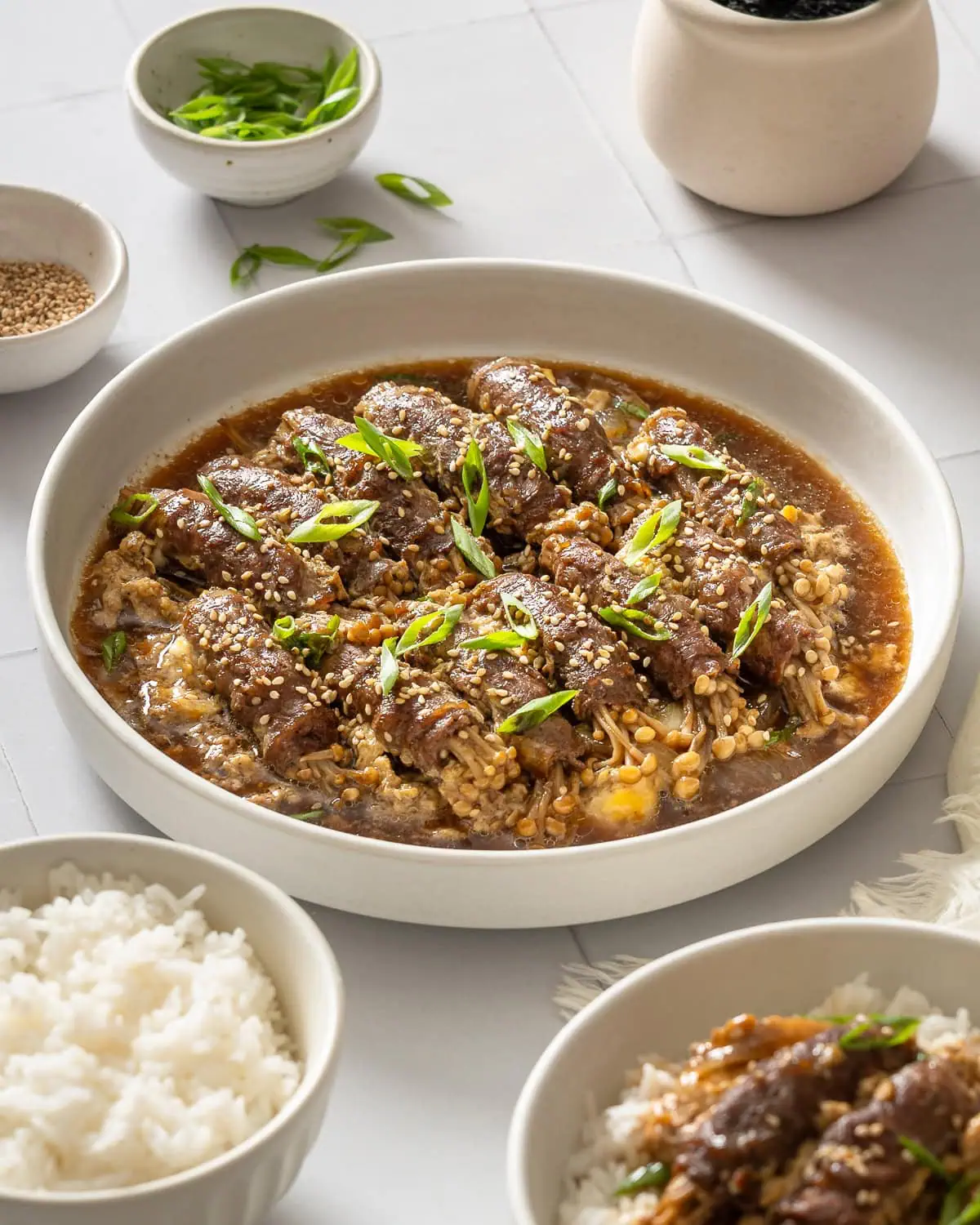 Enoki Beef Rolls – Takes Two Eggs