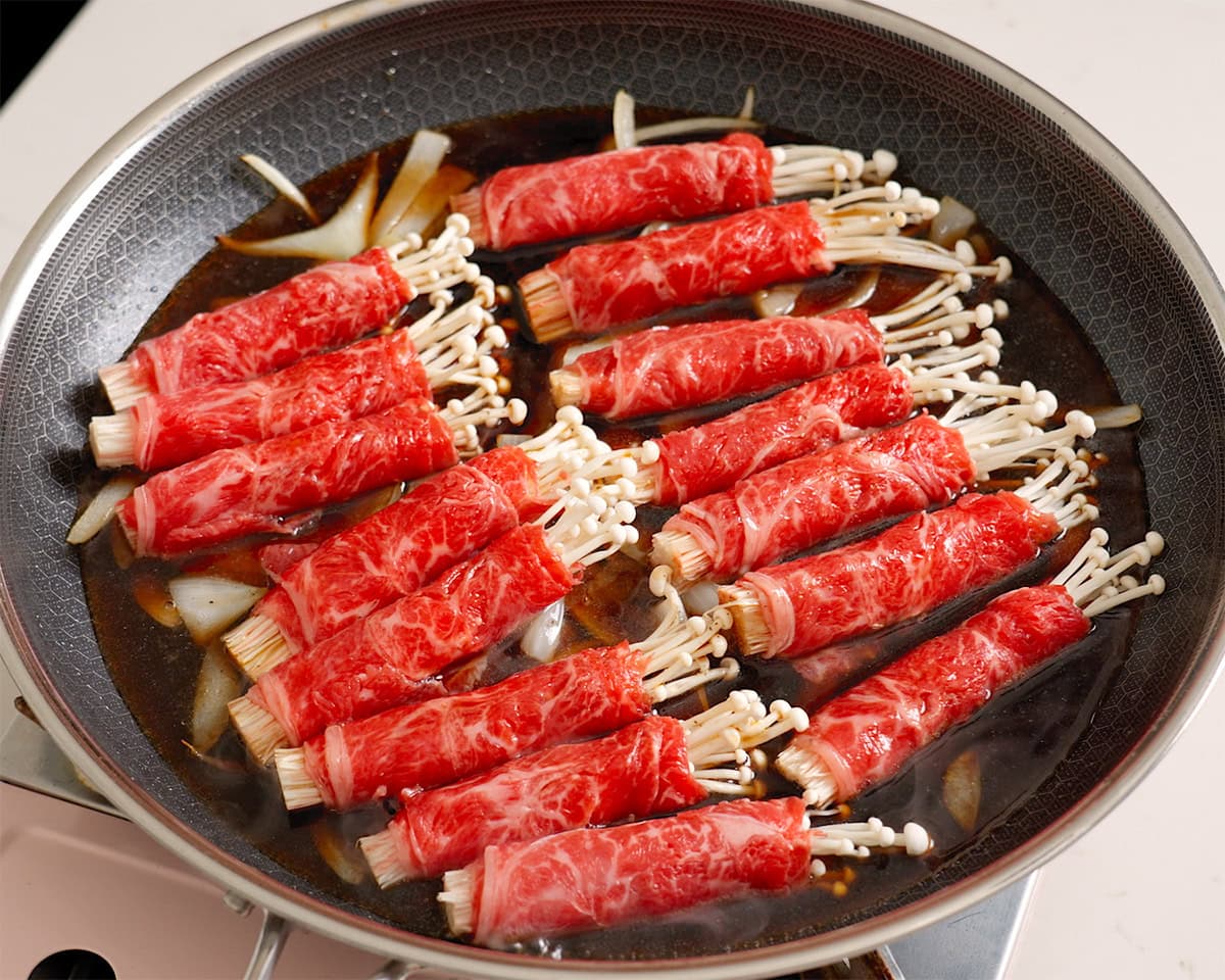 Enoki Beef Rolls – Takes Two Eggs