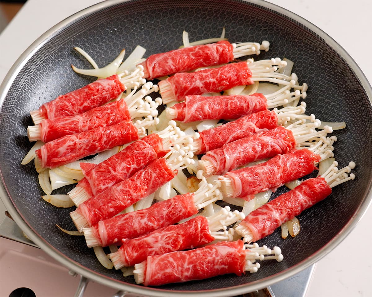 Enoki Beef Rolls – Takes Two Eggs