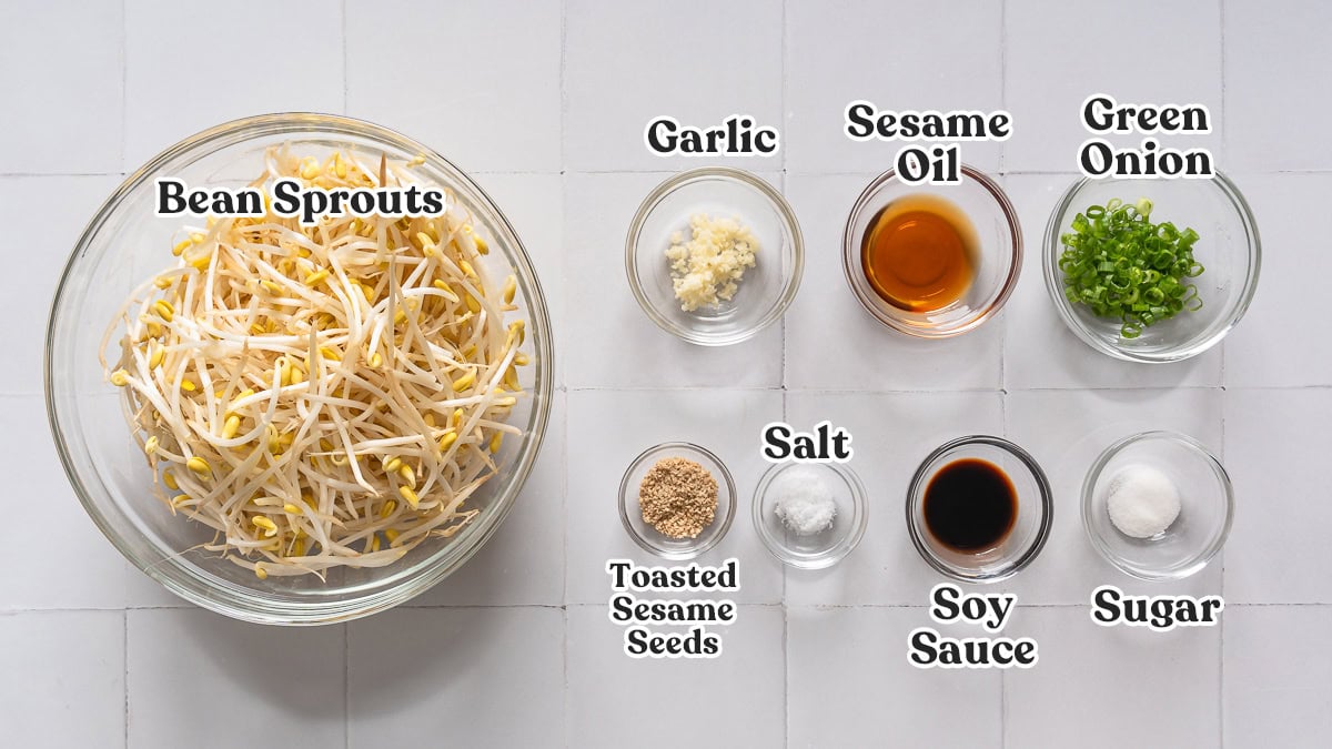 10-Minute Korean Bean Sprout Salad (Kongnamul Muchim)