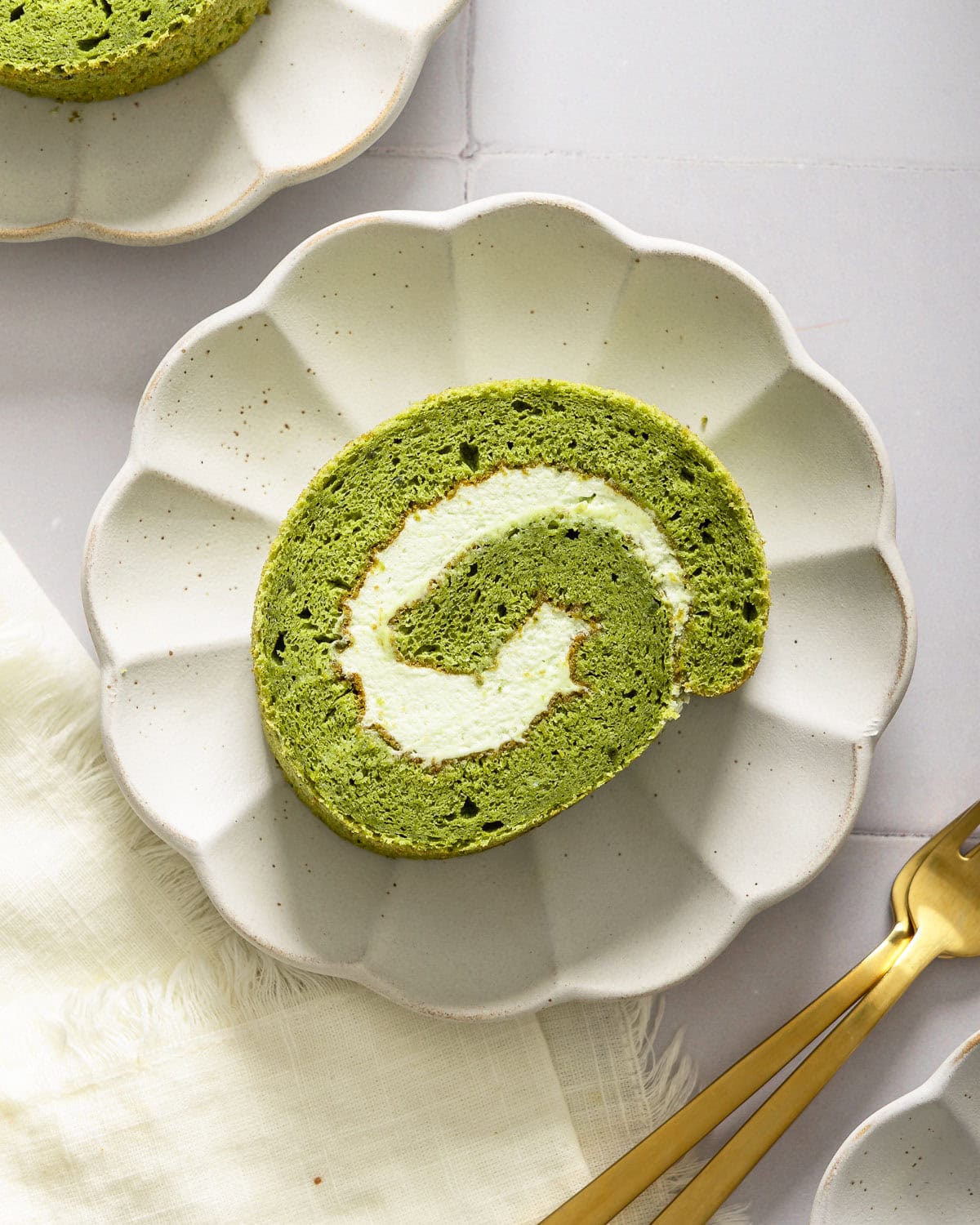 Matcha Roll Cake (Swiss Roll)