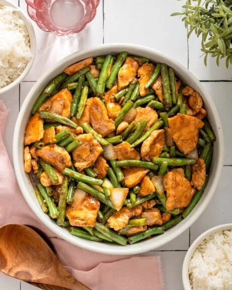 String Bean Chicken – Takes Two Eggs