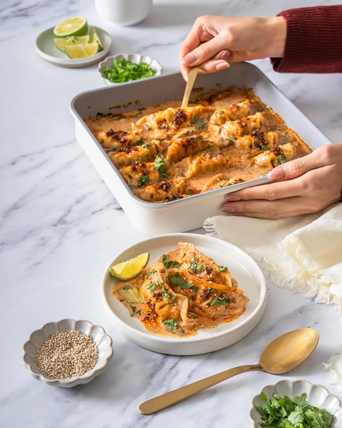 Dumpling Bake – Takes Two Eggs